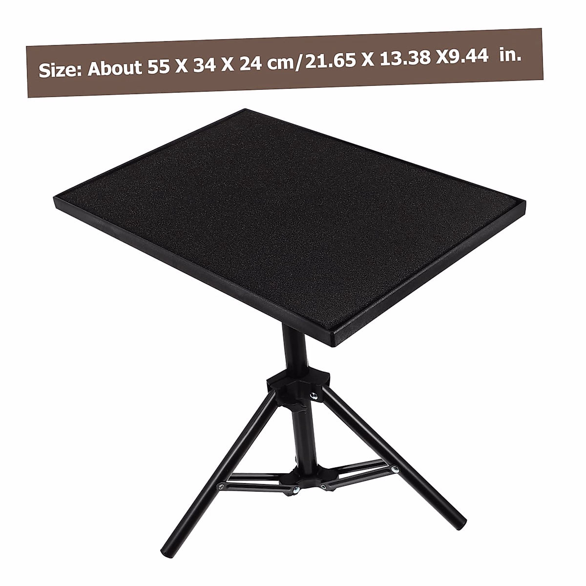 FUNOMOCYA Adjustable Projector Mount Floor Stand 55cm Tall Metal Laptop Tripod Shelf Holder for Home Business