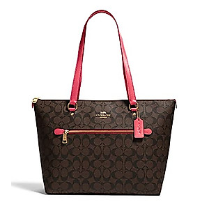 Coach Gallery Tote Shoulder Bag, Brown/Watermelon