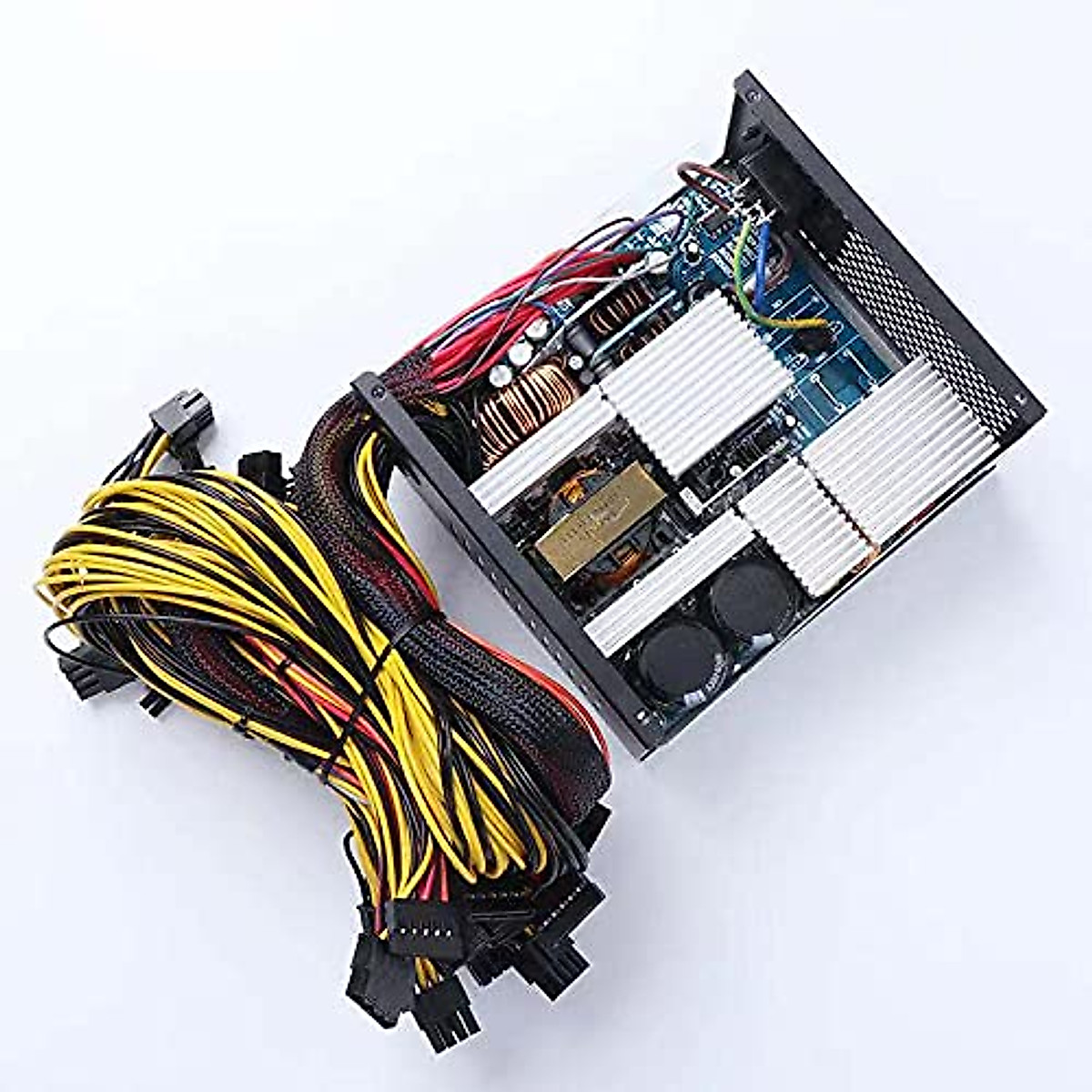 1800W Mining Power Supply Support 8 GPUs GPU Mining Rig, for ETH Bitcoin Ethereum Miner with Auto-Thermally Controlled Fan Supply,Designed for US Voltage 110V