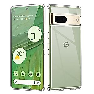 Wilbur Google Pixel 7 Clear Case, 6.3" Transparent Slim & Shockproof Cover, Anti-Yellow & Non-Slip Protection