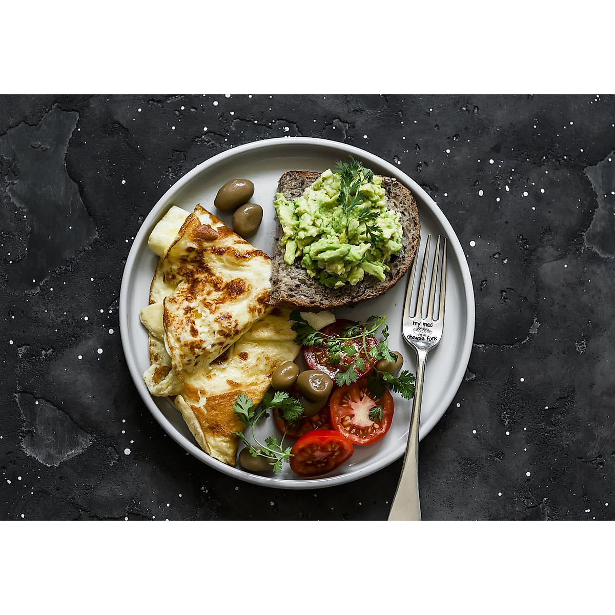 My Mac and Cheese Fork Funny Stainless Steel Engraved Fork Gifts for Women Men Kids - Gift for Mac and Cheese Lovers - Foodie Gifts for Birthday, Valentine's Day, Christmas