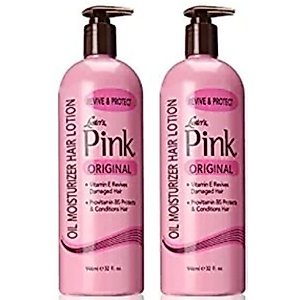 Luster's Scurl Pink Oil Moisturizer Hair Lotion, 32 Ounce (Packaging may vary) (2 Pack)