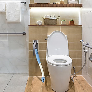 Toilet Aids for Wiping, Long Reach Butt Wiper Helper Wand 15" Toilet Aid Tools Comfort Bottom Buddy Wiping Aid for Senoir Pregnant After Surgery Overweight People