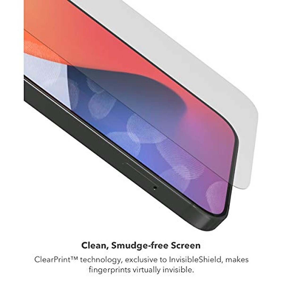 ZAGG InvisibleShield Glass Elite Plus Screen Protector - Made for iPhone 12 Pro, iPhone 12, iPhone 11, iPhone XR - Case Friendly Screen - Impact & Scratch Protection, clear (200106651)