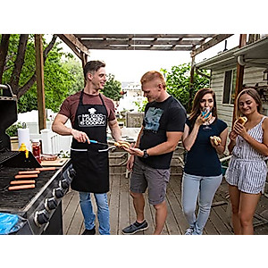 Funny Apron for Men - Mr. Good Looking is Cooking - BBQ Grill Apron for a Husband, Dad, Boyfriend or any Friend that Cooks Like a Master Chef by Aller Home and Kitchen (Mr. Good Looking is Cooking)