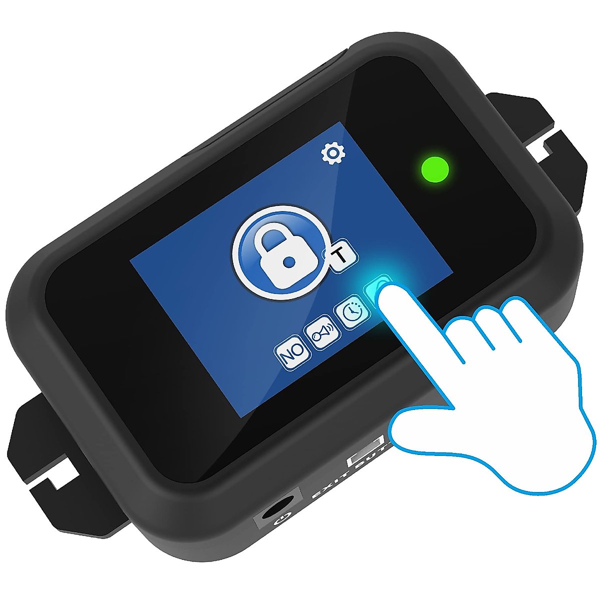 UHPPOTE 2-inch Touch Screen Wireless Remote Control with Electric Strike Lock for Door Entry Access Control System