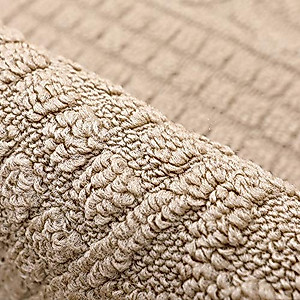 39x20inch Anti Fatigue Kitchen Rug Mats are Made of 100% Polypropylene Half Round Rug Cushion Specialized in Anti Slippery and Machine Washable,Beige