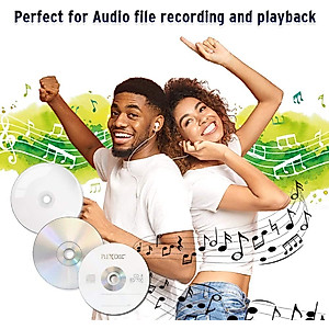 PlexDisc 631-210 52x 700MB 80 Minute White Inkjet Printable CD-R 1200 Disc Spindle