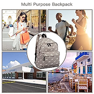 MISS LULU Backpack Horse Print Canvas Backpack Casual Daypack for Girls Boys Teenager