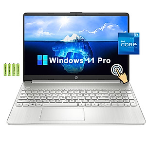 HP 15 15.6" FHD IPS Touchscreen Business Laptop[Windows 11 Pro], 11th Gen Intel 4-core i7-1165G7, Intel Iris Xe Graphic, 64GB RAM, 1TB PCIe SSD, Numpad, Wi-Fi, Type-C, Bluetooth, HDMI, w/Battery