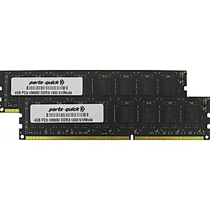 8GB (2 X 4GB) Memory Upgrade for Acer Veriton M2610/G Series VM2610/G-xxx DDR3 PC3-10600 1333MHz Desktop DIMM RAM (PARTS-QUICK Brand)
