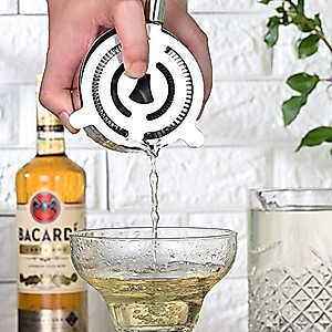 ETENS Cocktail Shaker Set Stainless Steel & Bar Set, Bartender Kit Mixology Drink Mixer, Bartending Tools Gifts: Martini Shaker 24oz, Muddler, Strainer, Measuring Jigger, Alcohol Pourer, Mixing Spoon