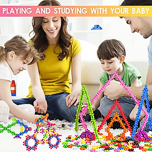 Moulselp 400 Pieces Building Toys for Kids - Kids STEM Toys, Educational Building Toys for Kids Ages 4-8, Learning Discs Sets, Construction Blocks for Preschool Classroom Boys Girls Aged 3+ Kids Toys