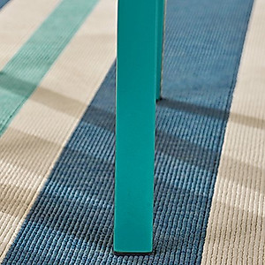 Christopher Knight Home Kate Outdoor Iron Bistro Set, Matte Teal