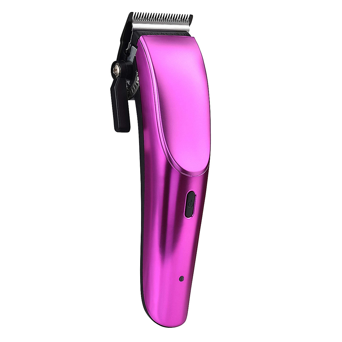 StyleCraft Ergo Professional Microchipped Magnetic Clipper with 5 Guards, Charging Stand, and 3 Customizable Colored Lids (Black, Pink, Blue)