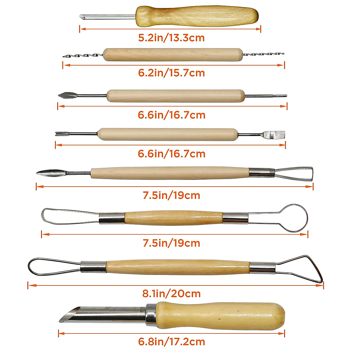 Wchiou Pumpkin Carving Kit Tools Halloween, Professional Heavy Duty Carving Set, Stainless Steel Double-side Sculpting Tool Carving Kit for Halloween Decoration Jack-O-Lanterns, Gift for Halloween.