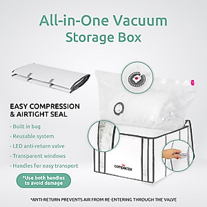 Compactor Semi Rigid 3D Vacuum Boxes (Medium, White | LIFE)