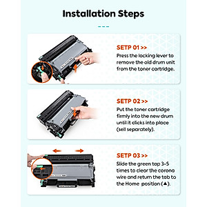 TN450+DR420 TESEN Compatible Toner and Drum Cartridge Replacement for Brother TN450 DR420 Use for HL-2270DW HL-2240 HL-2280DW MFC-7360N DCP-7065DN MFC-7240 IntelliFax-2840 Toners_Cartridges_Printer