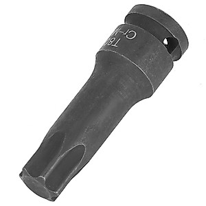 Actaday 1/2inch Hex Screwdriver Socket Adaptor, Star Head Drive Air Impact Wrench Bit Set, 42 Chrome Molybdenum Steel, Socket Car Repair Tools (T80)