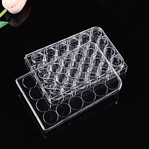 ULTECHNOVO 24 Well Cell Culture Plate Plastic Petri Dish for Lab (12.5 x 8.5 x 2 cm)
