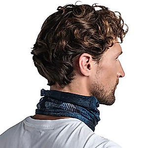 BUFF CoolNet UV Neck Gaiter, UPF 50 Sun Protection, Breathable, Cooling Bandana, Versatile, Quick Dry Face Mask, Zoh Stone Blue, Adult Size