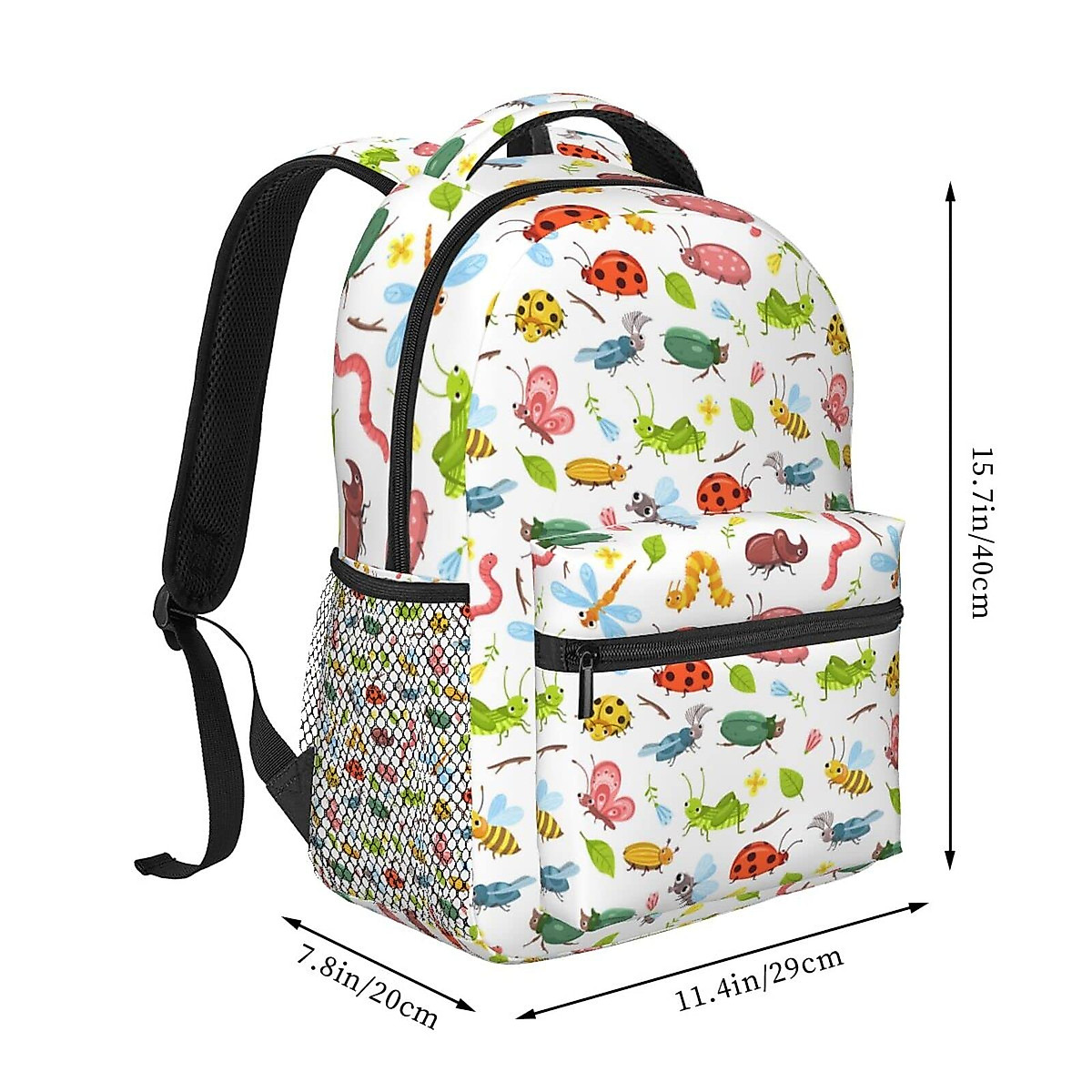 Insect Backpack Cute Laptop Backpack Animal Tablet Travel Picnic Bag Cute Backpack Bag for Women Men