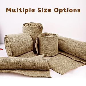 Shatex Natural Burlap Roll,12inch x 30ft High Density Burlap Fabric for Craft Projects,Table Runners,Weddings Decor,Christmas Decorations