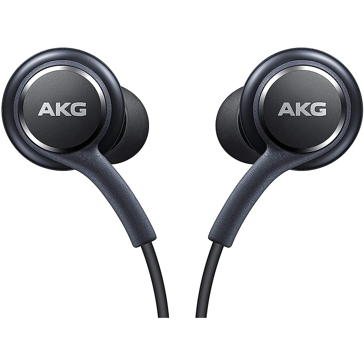 ElloGear OEM Earbuds Stereo Headphones for Samsung Galaxy S10 S10e Plus Cable - Designed by AKG - with Microphone and Volume Buttons (Grey)