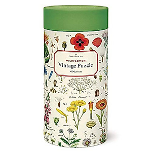 Cavallini Papers & Co. Wildflowers 1,000 Piece Puzzle, Multi