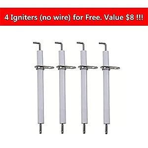 Hisencn Grill Burner Tube Replacement for Brinkmann 810-2511-S, 810-2512-S, 810-3660-S, 810-4220-S,  810-4535-S and more Gas Grill Models, 15 5/16 inch Stainless Steel Burner Pipe