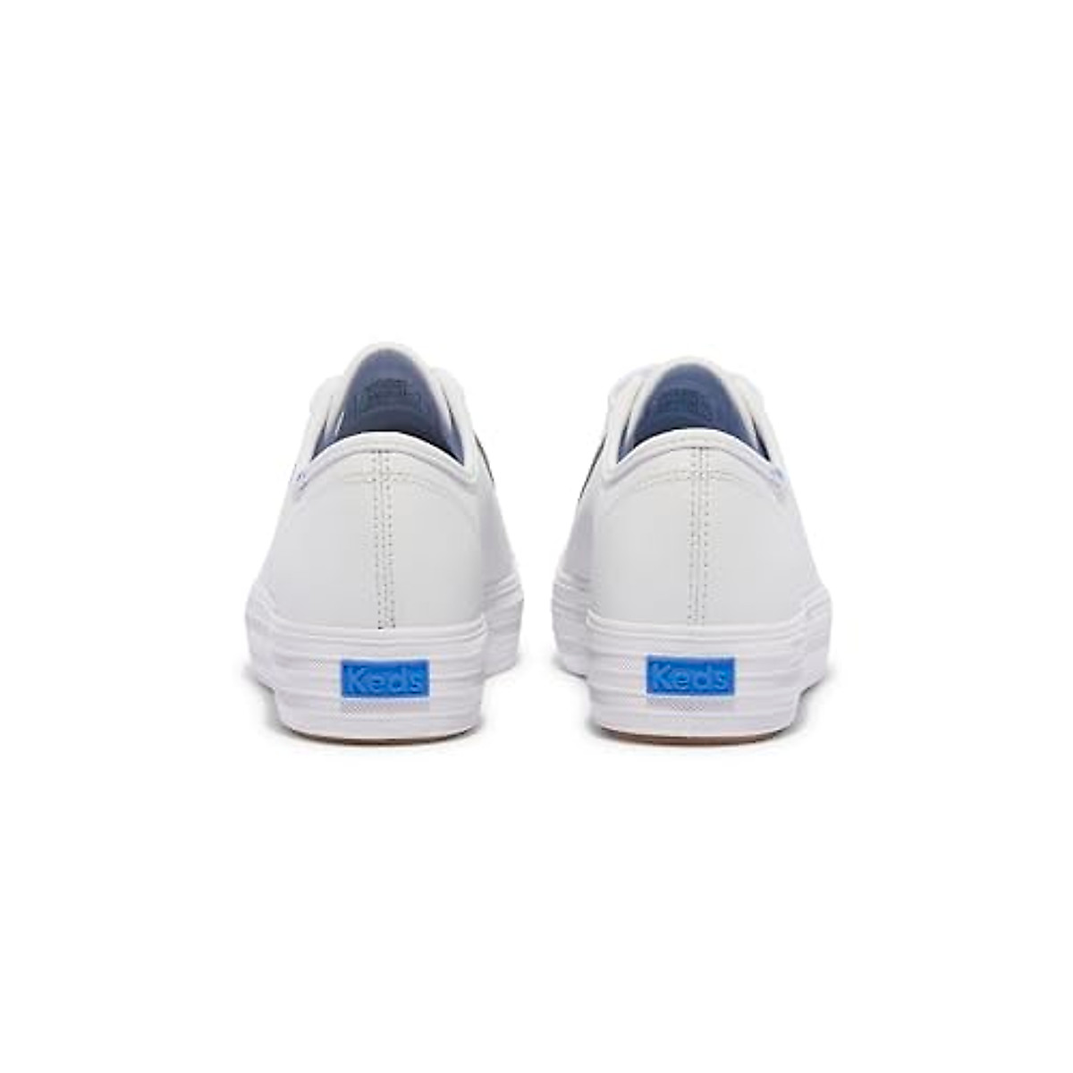 Keds Women's Triple Kick Leather Sneaker, White, 8