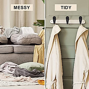 Mzizi Dco Wall Hooks,Coat Hooks Wall Mounted,Single Metal Hooks, Heavy Duty Wall Hooks for Hanging Hat Towel Robe Bag Jacket Clothes (Black 15PCS)