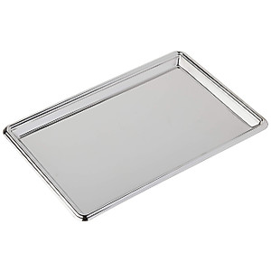 Elegance Silver 82533 Rectangular Nickel Plated Serving Tray, 8" x 12"