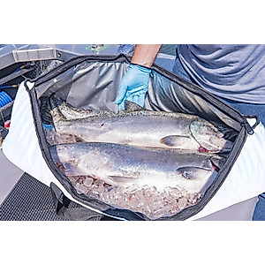 Fish Fighter 48 Inch Insulated Fish Bag, Kill Bag, Fishing Cooler, Easy to Clean & Take With You On The Boat or Shore