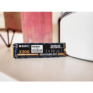 Emtec X300 Power Pro 256GB M.2 2280 PCIe Gen 3.0 x4 Internal Solid State Drive (SSD) - ECSSD256GX300