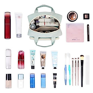 Narwey Large Toiletry Bag Women Makeup Bag Organizer Travel Cosmetic Bag for Essentials Accessories (Mint Green)