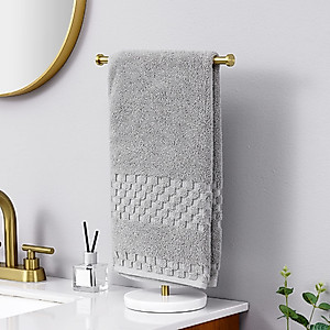 KES Gold Towel Rack Countertop, Hand Towel Stand 16.5" Height T-Shape Bath Towel Rack, Hand Towel Holder with Marble Base, Small Towel Rack Weighted Base SUS304 Stainless Steel, BTH205S14B-BZ