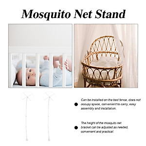 Net Holder Adjustable Net Stand Supporting Bracket Crib Canopy Holder for Nursery Crib Bed Cot