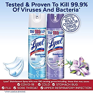 Lysol 2x19oz Crisp Linen + 2x19oz Early Morning Breeze Disinfectant Spray Bundle