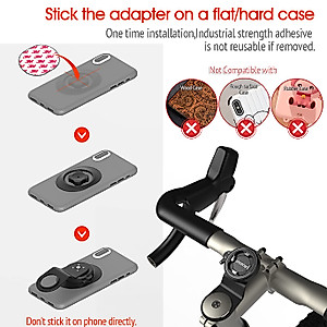 sincetop Bike Phone Mount,Mountain Bicycle Stem Cell Phone Holder,Universal Aluminum Handlebar Phone Clamp,Cycling Mobile Phone Clip,MTB Road Bike Quick Attach/Release for iPhone Google【2nd Gen】