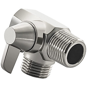 2 Way Shower Arm Diverter Valve for Hand Held Showerhead, Brushed Nickel