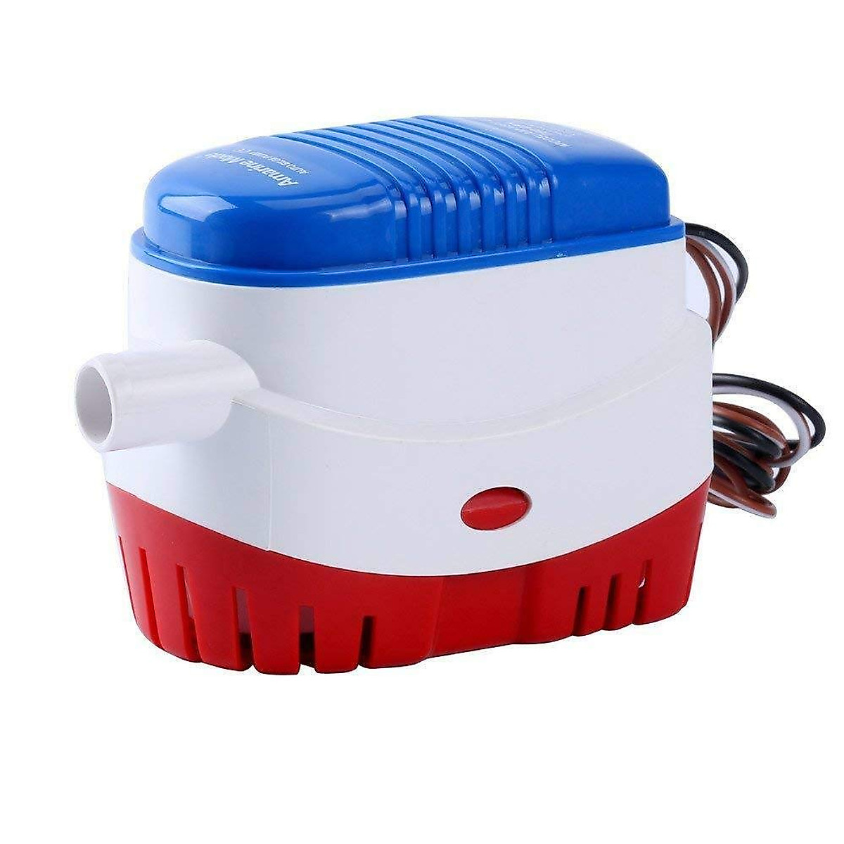Amarine Made Automatic Bilge Pump Submersible Small Electric Boat Bilge Pump 12v 750gph Auto with Float Switch 3/4 inch Outlet Diameter, Bilge Pump for Boats