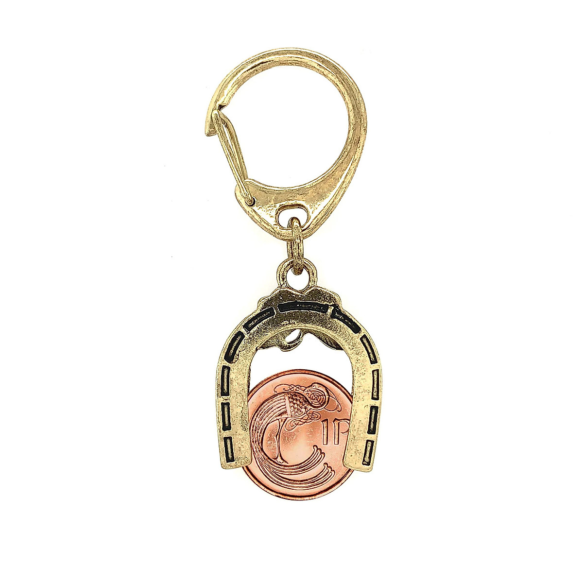 American Coin Treasures Horseshoe Lotto Scratcher, Irish Penny Coin Keychain