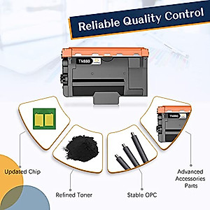 Colorking Compatible TN880 Super High Yield Toner Cartridge Replacement for Brother TN880 TN 880 TN-880 HL-L6200DW MFC-L6700DW MFC-L6800DW HL-L6300DW HL-L6200DWT HL-L6300DW MFC-L6900DW Printer 4 Pack
