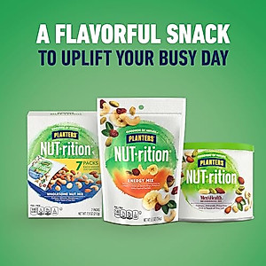 PLANTERS NUT-rition Wholesome Nut Mix, 7.5 oz Box (Contains 7 Individual Pouches) - Cashews, Almonds and Macadamias Snack Mix - No Artificial Flavors, No Artificial Colors, No Preservatives - Kosher