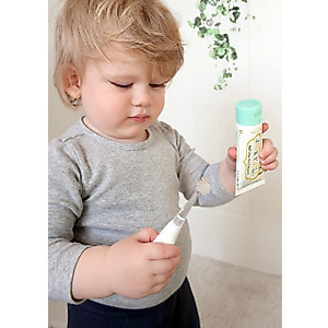 Jack N' Jill Tickle Tooth Sonic Electric Toothbrush with Replacement Head - Gentle Cleaning, Made for Tiny Teeth, LED Inspection Light, for Babies & Kids, Extra Soft Bristles - (1 Pack)