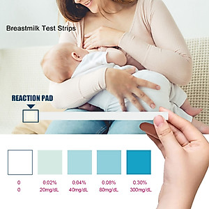 25pcs Breastmilk Test Strips, Disposable Moms Lactation Breastfeeding Test Strips, Test Strips for Breastfeeding Moms at Home