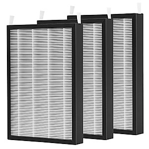 FCFMY 3 Packs HEPA/Carbon Combo Replacement Filters for NuWave Large Area OxyPure Air Cleaner Purifier 47001, 47002, 47003, and 47004