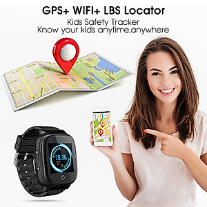 cjc 4G Kids Smartwatch, Smart Watch for Kids, IP67 Waterproof Watches with GPS Tracker, 2 Way Call Camera Voice & Video Call SOS Alerts Pedometer WiFi Wrist Watch, 3-12 Years Boys Girls