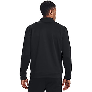 Under Armour Men's ArmourFleece 1/4 Zip, (001) Black / / Black, Medium